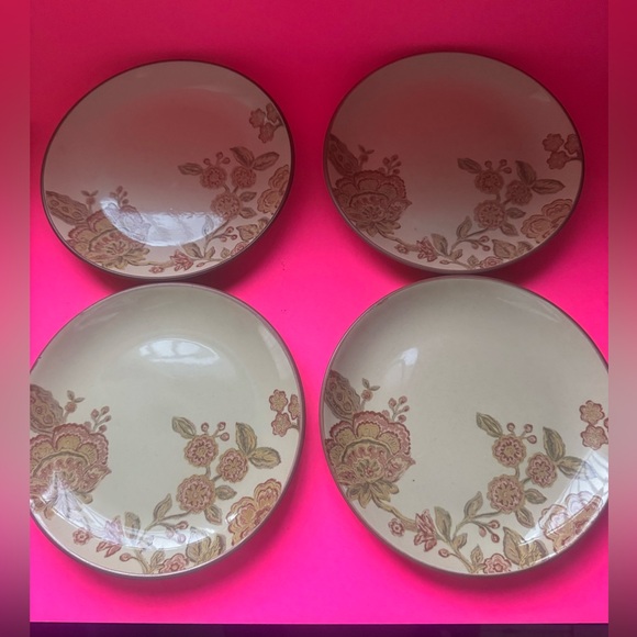 222 Fifth | Dining | 222 Fifth Jacobean Red Salad Plates Set Of 4 ...